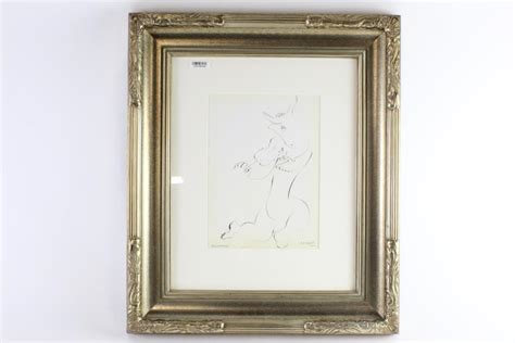 Marc Chagall Printemps Lithograph From Verve 1938 In Gold Frame