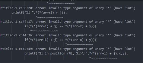 arrays getting errors while compiling a c program to find the