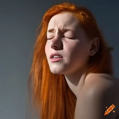 Close Up Portrait Of A Stunning Young Redhead Woman On Craiyon