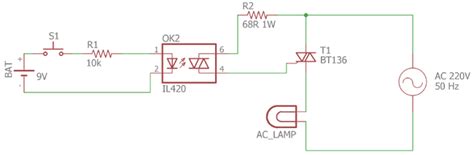 Optocoupler Triac Circuit