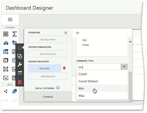 open a detail view when the grid row is clicked in the dashboard