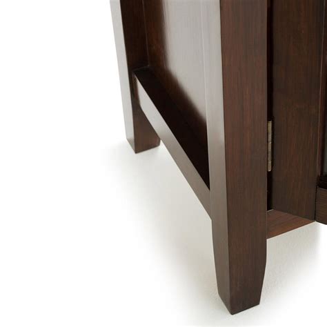 artisan low storage cabinet simpli home