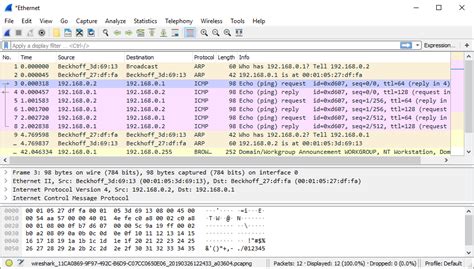 analyzing network traffic with wireshark