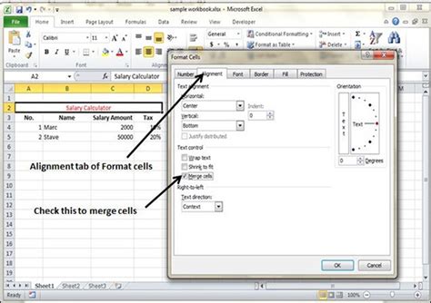 microsoft excel merge and wrap in microsoft excel tutorial