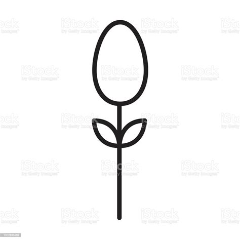 Symbole De Glyphe Vectoriel Icône De Plante Pour La Nature Lécologie Et