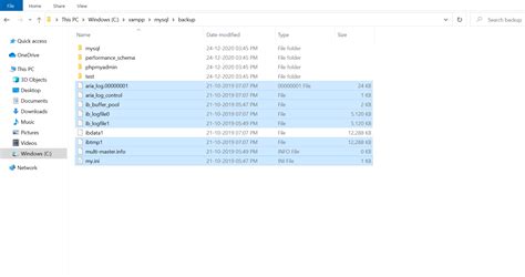 php xampp mysql error mysql shutdown unexpectedly stack overflow