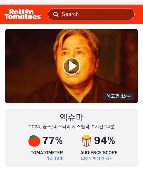 파묘 로튼토마토 평점 유머 움짤 이슈 에펨코리아