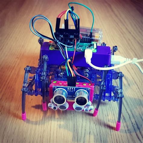 a beginner s account of building a robot spider kit piday raspberrypi