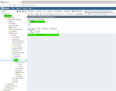migrate data from a postgresql database into an azure arc enabled