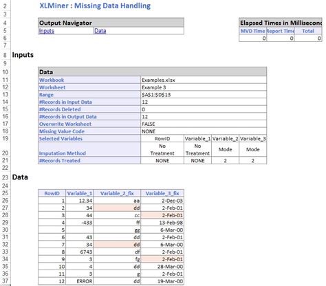missing data handling examples solver