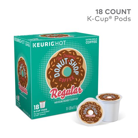 The Original Donut Shop Regular K Cup Coffee Pods Medium Roast 18