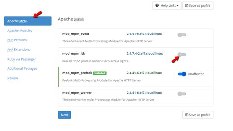 using the easyapache 4 feature in whm hostarmada