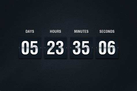 flip countdown psd ~ illustrations ~ creative market