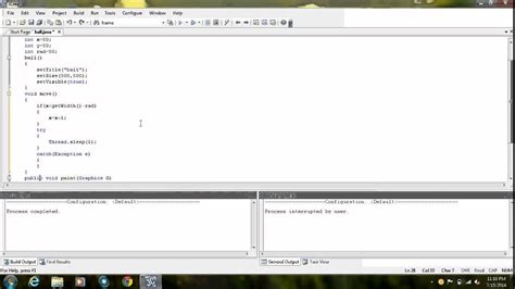 java program move a ball youtube