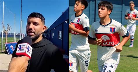 El Kun Aguero Fue A Ver Otro Partido De Su Hijo Benjamín Los Consejos