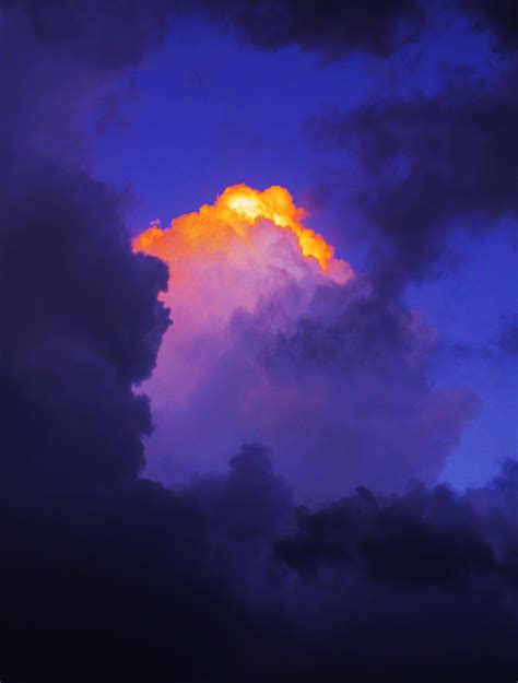 ゆんフリー写真素材集 No 15516 夕焼けの入道雲 [日本 東京]