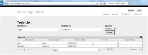 section 3 jqgrid and mvc demo with custom filters or search