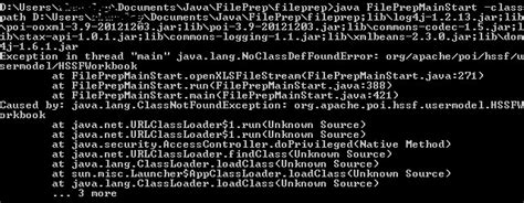 apache java error noclassdeffounderror stack overflow