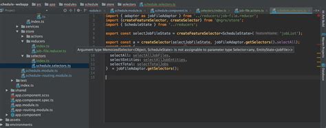 typescript how to access ngrx entity selectors in
