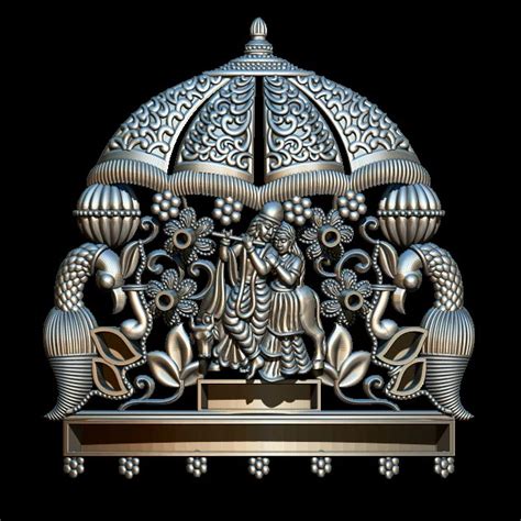 Radha Krishna 3d Model Using Jewlery Designer Cad Wala