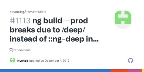 ng build prod breaks due to deep instead of ng deep in angular 8