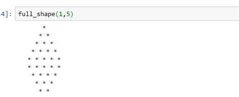 pyramid shaped pattern in python stack overflow
