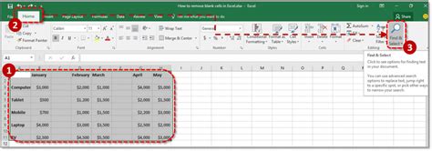 how to delete blank cells in excel remove blank rows and column
