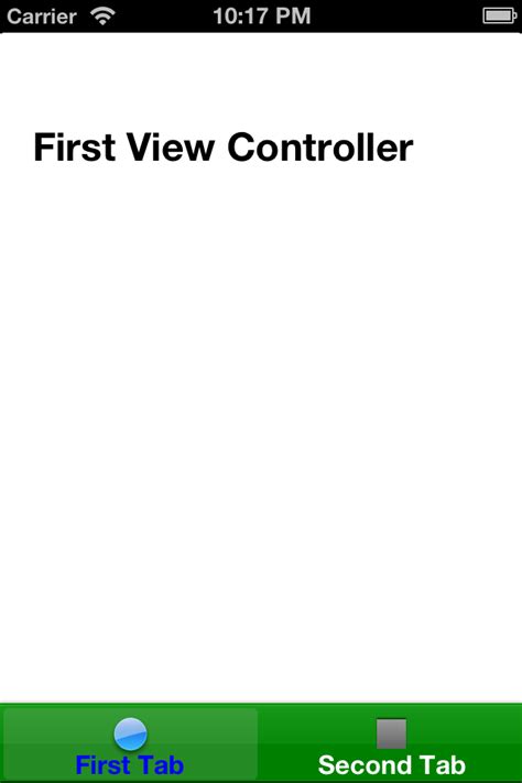 ios tab bar controller example