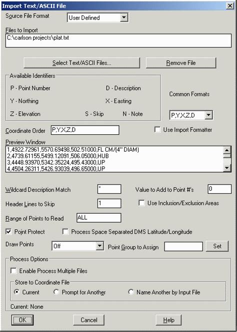 import text ascii file