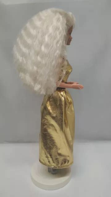 Mattel Barbie Doll With Dress And Shoes Vintage 1990s Superstar Face
