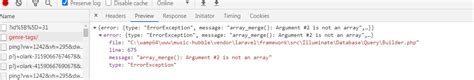 php array merge argument 2 is not an array on sidefilter stack