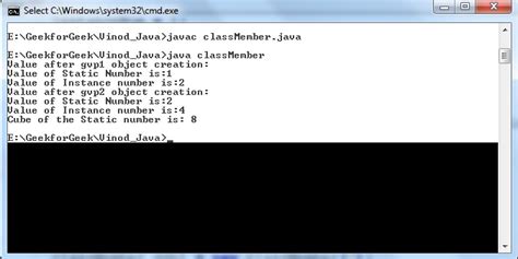structure and members of the java program geeksforgeeks
