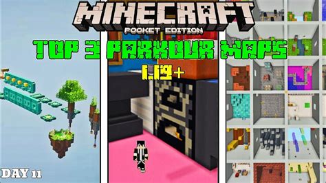 Top 3 Best Parkour Maps For Minecraft Pe Minecraft Parkour Maps 1 19