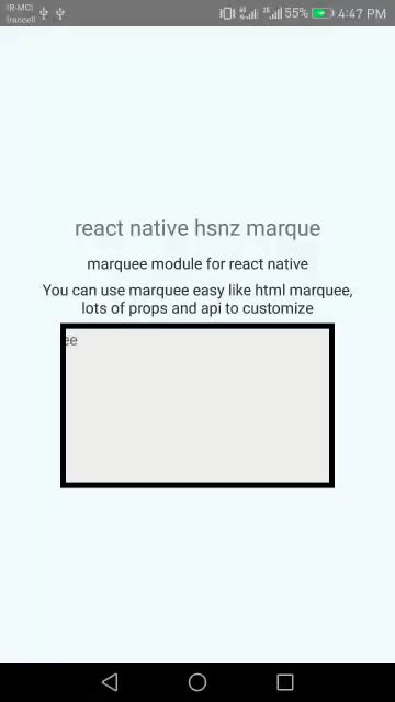 npm react native marquee scroll skypack