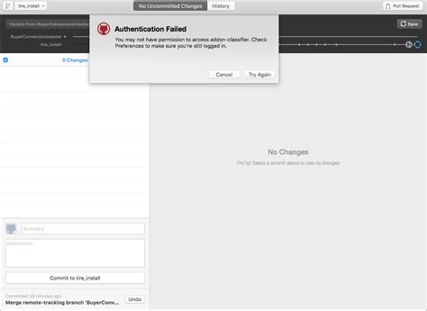 git sync button on github desktop mac not working stack overflow