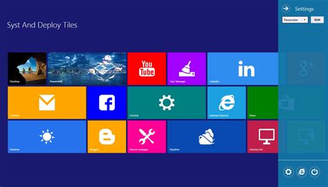 create a metro gui with tiles and powershell syst and deploy