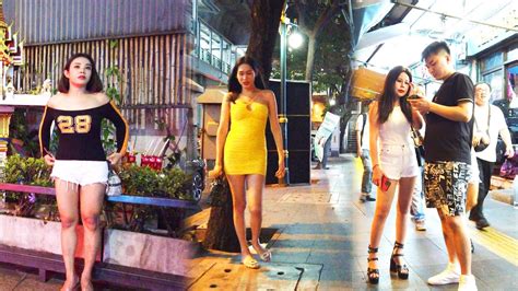 [4k] Thailand Bangkok Midnight Nightlife Scenes Thermae Cafe To So4