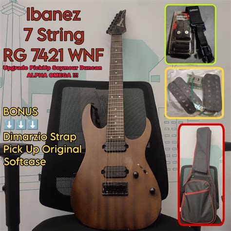 Jual Ibanez Rg7421 Wnf 7 String Walnut Upgrade Pickup Seymour Duncan