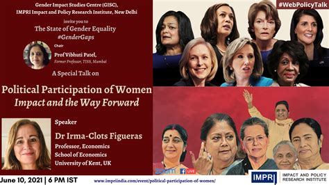 Webpolicytalk Political Participation Of Women International