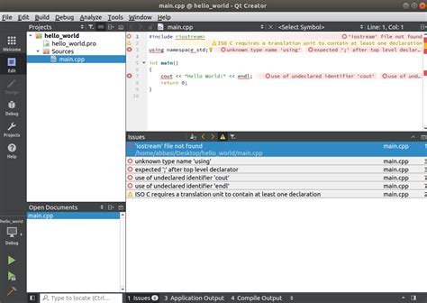 my first console c program on qt creator qt forum