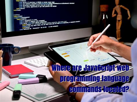 where are javascript web programming language commands located