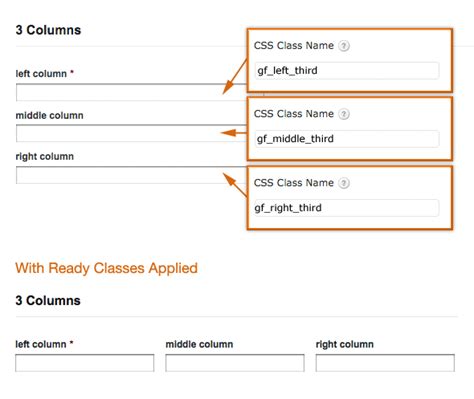 using css ready classes gravity forms documentation