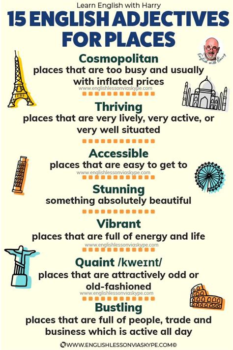 English Adjectives To Describe Places Learn English With Harry 👴