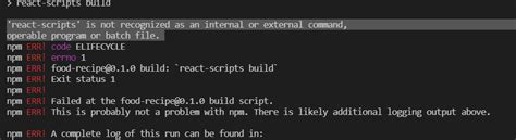 reactjs create next app project react script is not recognized when