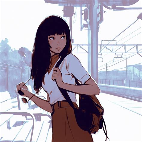 Wallpaper Illustration Anime Artwork Cartoon Black Hair Ilya
