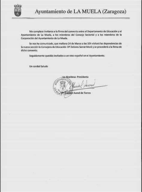 Plataforma Pro Ies La Muela Fecha Firma Del Convenio
