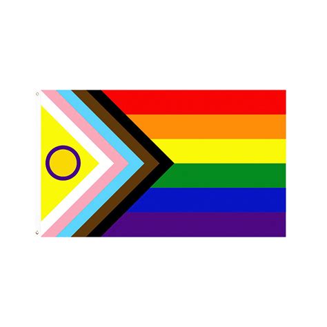 Douhoow 3x5 Ft Pride Flag Outdoor Rainbow Inclusive Progress Lgbtq Flag