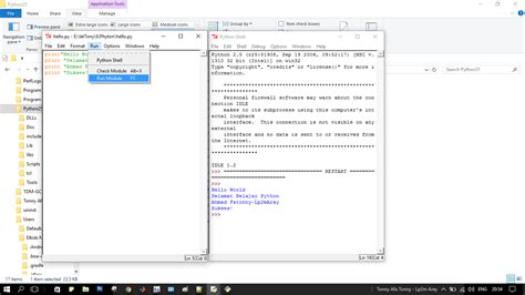 instalasi python di windows dan contoh program python