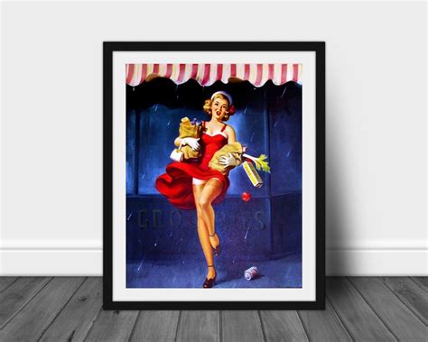 Set Of 42 Art Frahm Pin Up Posters Vintage American Pin Up Posters High