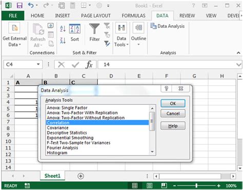 calculate correlation in microsoft excel microsoft excel